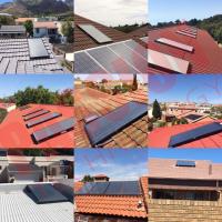 China Laser Welding Copper Tube Flat Plate Solar Collector For Hotel Heating Solar Geysers for sale