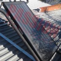 China Blue Titanium Flat Plate Solar Water Heater , Flat Plate Solar Collector for sale