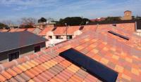 China Washing / Sun Energy Solar Geysers , Flat Plate Solar Water Heater For Bathroom Heating for sale