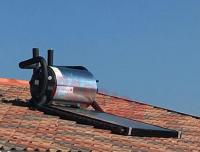 China Blue Film Water Heating System For Home , Blue Titanium Flat Panel Solar Collector for sale