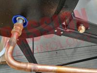 China South Africa Integrative Pressurized Flat Plate Solar Water Heater Geysers Blue Titanium for sale