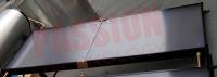 China Black Aluminum Alloy Copper Pipe Flat Plate Solar Collector , Solar Water Heater Collector for sale