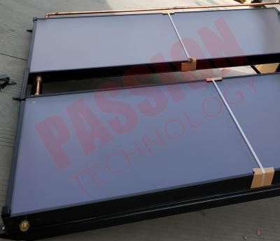China Black Aluminum Alloy Copper Pipe Flat Plate Solar Collector , Solar Water Heater Collector for sale
