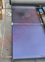 China High Performance Swimming Pool Flat Plate Solar Collector Blue Coating All Copper for sale