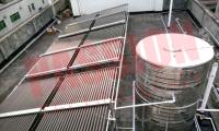 China 58mm *1800mm 3000L Evacuated Vacuum Tube Solar Collector Three Target Solar Energy Collectors for sale