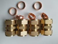 China Copper Connector For Solar Water Heater Brass Fittings For Solar Collector for sale