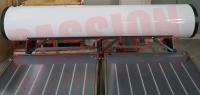 China 300L White Tank Pressurized Flat Plate Solar Water Heater, Blue Titanium Flat Collector for sale