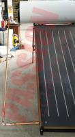 China 200L 150L Household Flat Plate Solar Thermal Water Heater, Blue Titanium Solar Collector for sale