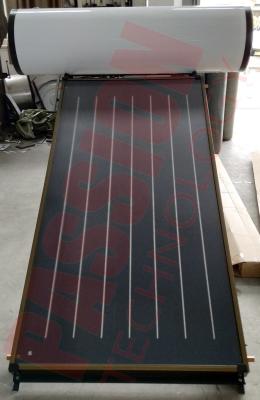 China 200L 150L Household Flat Plate Solar Thermal Water Heater, Blue Titanium Solar Geyser for sale
