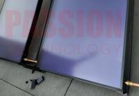 China Laser Welding Easy Mounted Copper Tube Flat Plate Solar Collector For Hotel Heating for sale