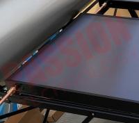 China Solar Energy Rooftop Solar Energy Water Heater Flat Panel Solar Collector Red Copper for sale