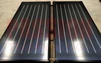 China Aluminum Blue Absorber Flat Plate Solar Collector Hotel Solar Hot Water Heater for sale