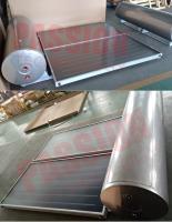 China 304 Stainless Steel Pressurized Solar Water Heater With Blue Flat Solar Collector for sale