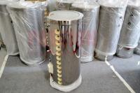 China 150L 304 BA Mirror Stainless Steel Water Tank 15tubes Pressurized Solar Water Heater for sale