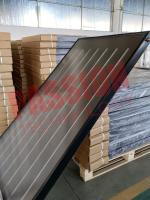 China Black Chrome Flat Collector Black Coating Flat Panel Blue Titanium Flat Plate Solar Water Heater Hotel Solar Heating for sale