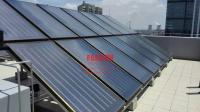 China Black Chrome Flat Plate Solar Collector 2m2 Blue Titanium Solar Thermal Heating for sale