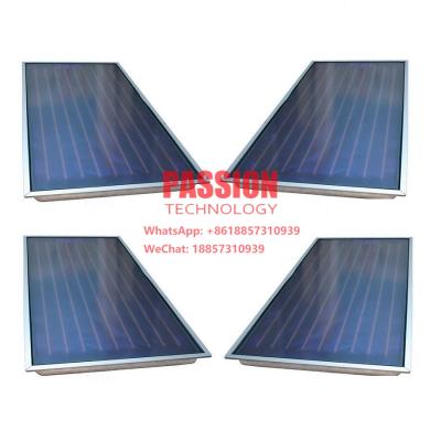 China Red Copper Flat Plate Solar Collector 250L Compact Pressure Solar Water Heater for sale
