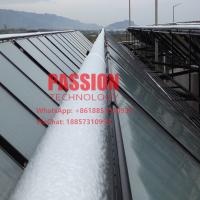 China Blue Titanium Flat Plate Solar Collector 500L Pressure Flat Panel Solar Water Heater for sale