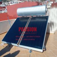 China 300L Flat Plate Solar Water Heater Pitched Roof Blue Flat Panel Solar Collector for sale