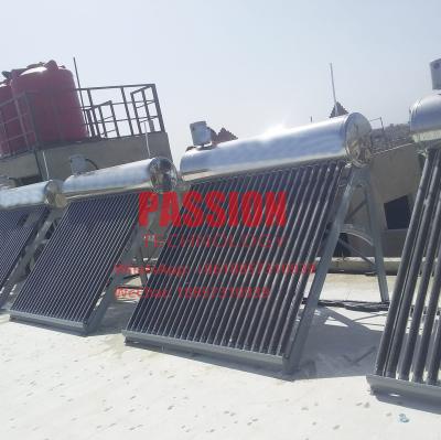 China 250L 304 Stainless Steel Low Pressure Vacuum Tube Solar Water Heater Bath Solar Collector Pool Heating for sale