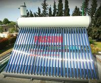 China 300L White Solar Water Heater 200L Non Pressure Grey Solar Geyser Silver 304 Vacuum Tube Solar Collector for sale