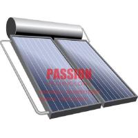 China 150L Blue Absorber Flat Panel Sun Collector 300L Blue Titanium Solar Heating Collector Flat Plate Solar Water Heater for sale