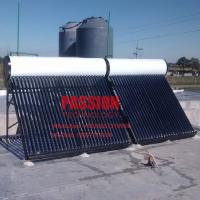 China 500L Vacuum Tube Compact Solar Water Heater Tap Water Flat Roof Solar Collector for sale