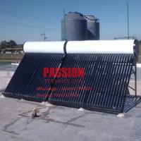 China Non Pressurized Thermal Solar Water Heater With Galvanized Steel Tank And Copper Heat Pipe for sale