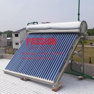 China 300L 304 Stainless Steel Presssure Solar Water Heater 200L Pressurized Solar Collector for sale