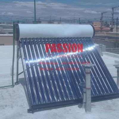China 250L White Water Tank Non Pressure Solar Water Heater 150L Vacuum Tube Solar Collector for sale