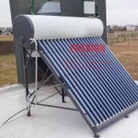 China 200L Enamal White Outer Tank Solar Water Heater 150L 304 Silver Tank Solar Collector for sale