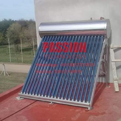 China 300L 304 Stainless Steel Presssure Solar Water Heater 200L Heat Pipe Solar Collector for sale