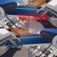 China Blue Titanium Flat Plate Solar Water Heater Black Chrome Flat Panel Solar Collector for sale