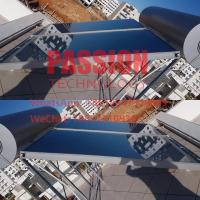 China 300L Flat Plate Solar Water Heater Blue Coating Flat Panel Solar Thermal Collector for sale
