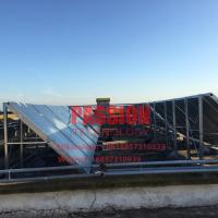 China 5000L Flat Plate Solar Water Heater Copper Coil 1500L Pressurized Flat Panel System for sale