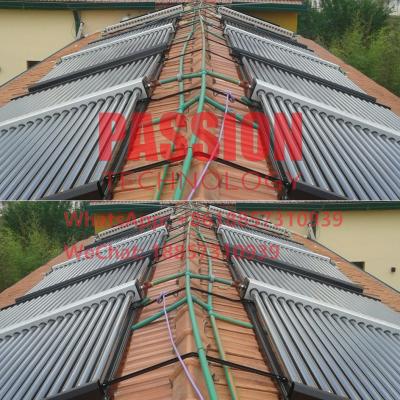 China Non Pressure Solar Water Heater Rooftop Vacuum Tube Solar Thermal Collector for sale