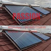 China Rooftop Presssure Solar Water Heater 300L Compact Heat Pipe Solar Heating System for sale