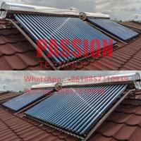 China 250L Presssure Solar Water Heater Rooftop 304 Stainless Solar Water Heating System for sale
