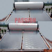 China Blue Titanium Flat Plate Solar Water Heater Black Chrome Flat Panel Solar Collector for sale