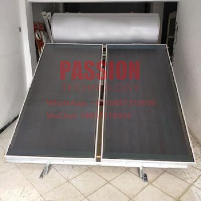 China Compact Flat Plate Solar Water Heater 300L Pressure Blue Solar Heating Collector for sale