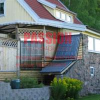 China 3000L Centralized Pool Solar Water Heater 30tubes High Pressure Solar Collector for sale