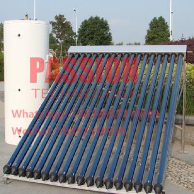 China 1000L Split Pressure Solar Water Heater Copper Coil 1500L Heat Pipe Heating Collector for sale
