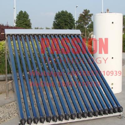 China 500L Split Pressure Solar Water Heater 25tubes Heat Pipe Solar Heating Collector for sale