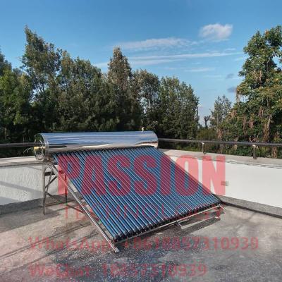 China 250L Presssure Solar Water Heater Rooftop 304 Stainless Solar Water Heating System for sale