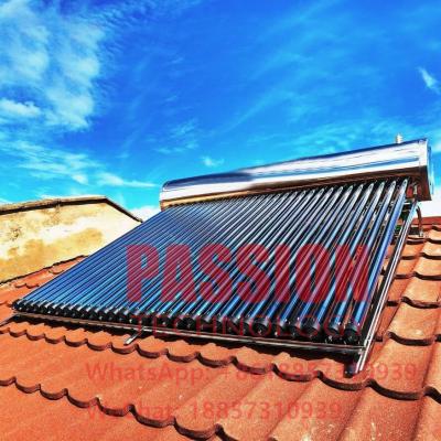 China High Pressure Solar Water Heater Enamel Inner Tank 300L Heat Pipe Solar Collector for sale