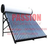 China 200L Pressurized Solar Water Heater White Tank 30tubes Heat Pipe Solar Collector for sale