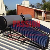 China 200L Non Pressure Vacuum Tube Solar Water Heater Silver Outer Tank Pool Heating for sale