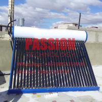 China 300L Glass Tube Solar Water Heater Low Pressure Solar Thermal Heater 8L Top Tank for sale