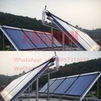 China Black Frame Solar Collector 10-30tubes Heat Pipe Solar Thermal Panel for sale