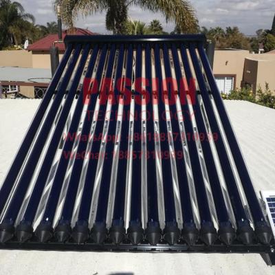 China Black Frame Solar Collector 10-30tubes Heat Pipe Solar Thermal Panel for sale